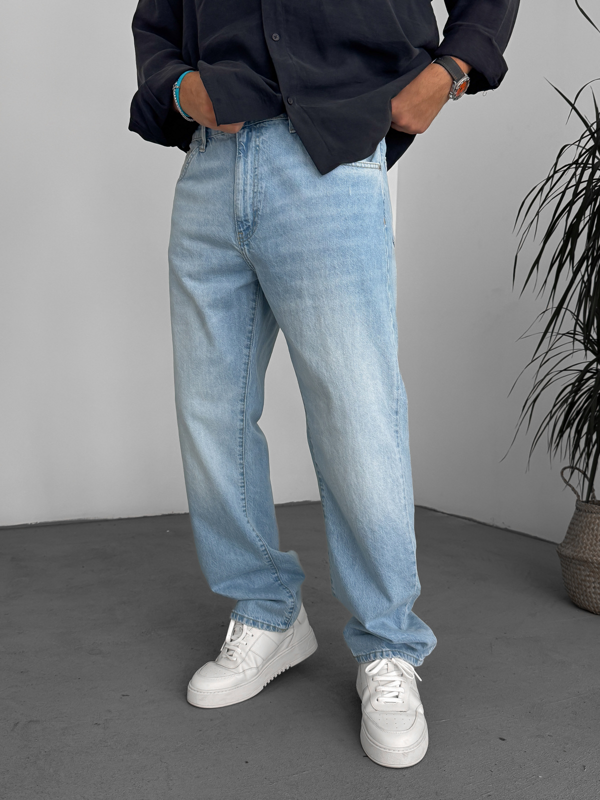 Açık Mavi Yıkamalı Baggy Jean GJ-834/835/727